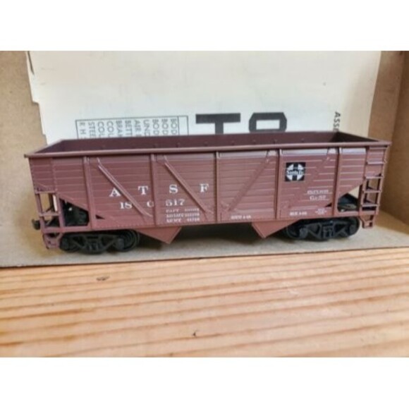 Toys | Santa Fe Train Car Atsf Open Top Hopper Ho Scale In Miniatures W Box | Poshmark